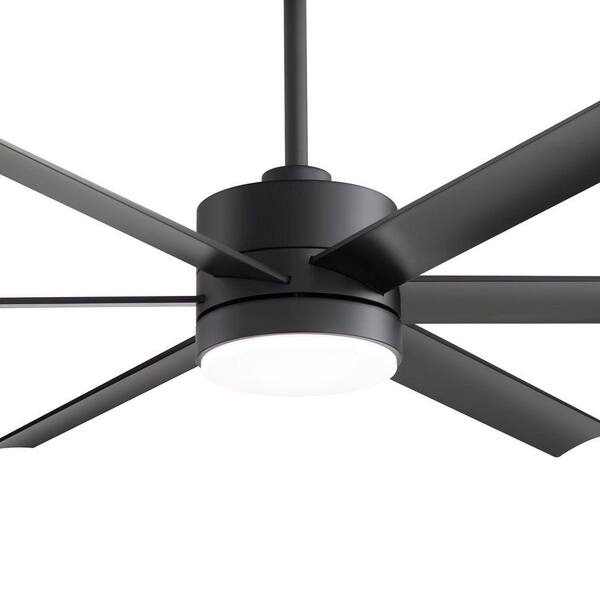 Flashwind Leonidas 60 in. Integrated LED Indoor Standard Black Ceiling ...