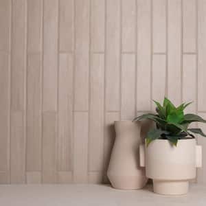 CRUZ BAY STUDIO Adobe 2 in. x 8 in. Sandstone Matte Glazed Porcelain ...