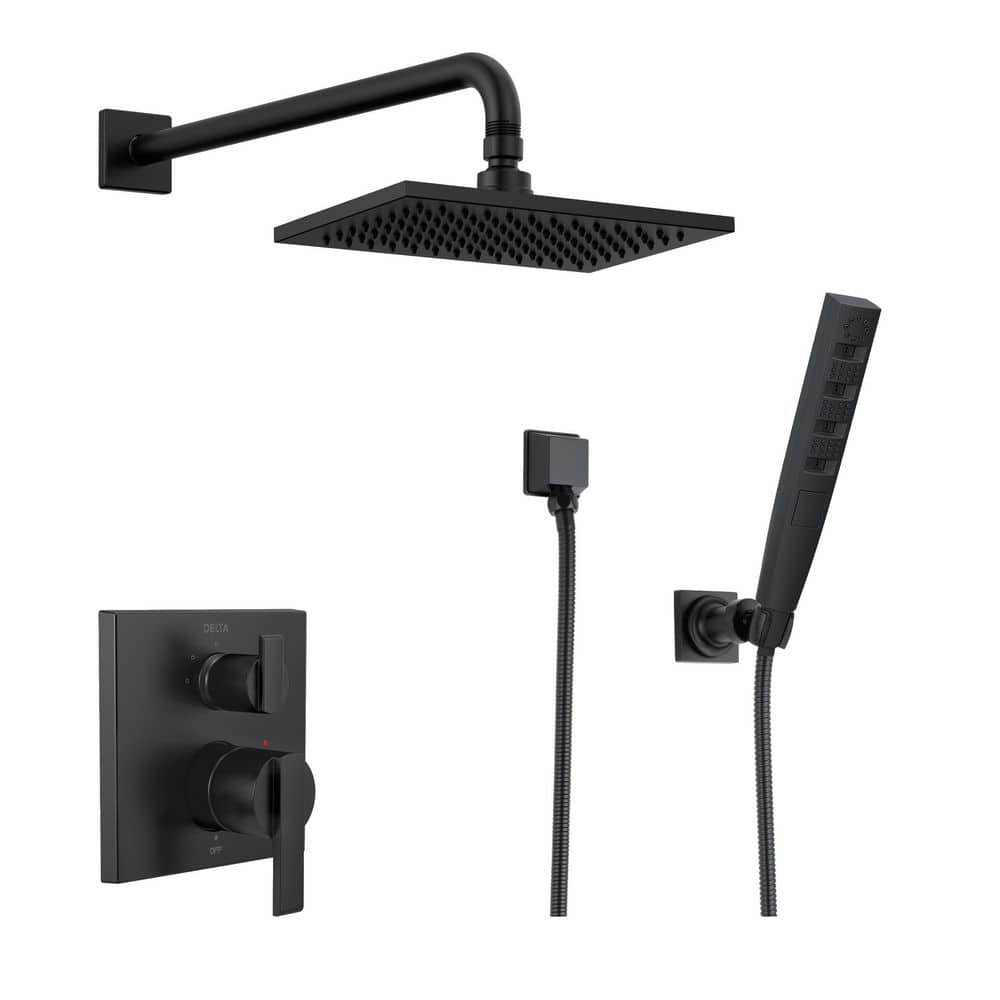 Reviews for Delta Ara 4-Spray Dual Wall Mount Fixed and Handheld Shower ...