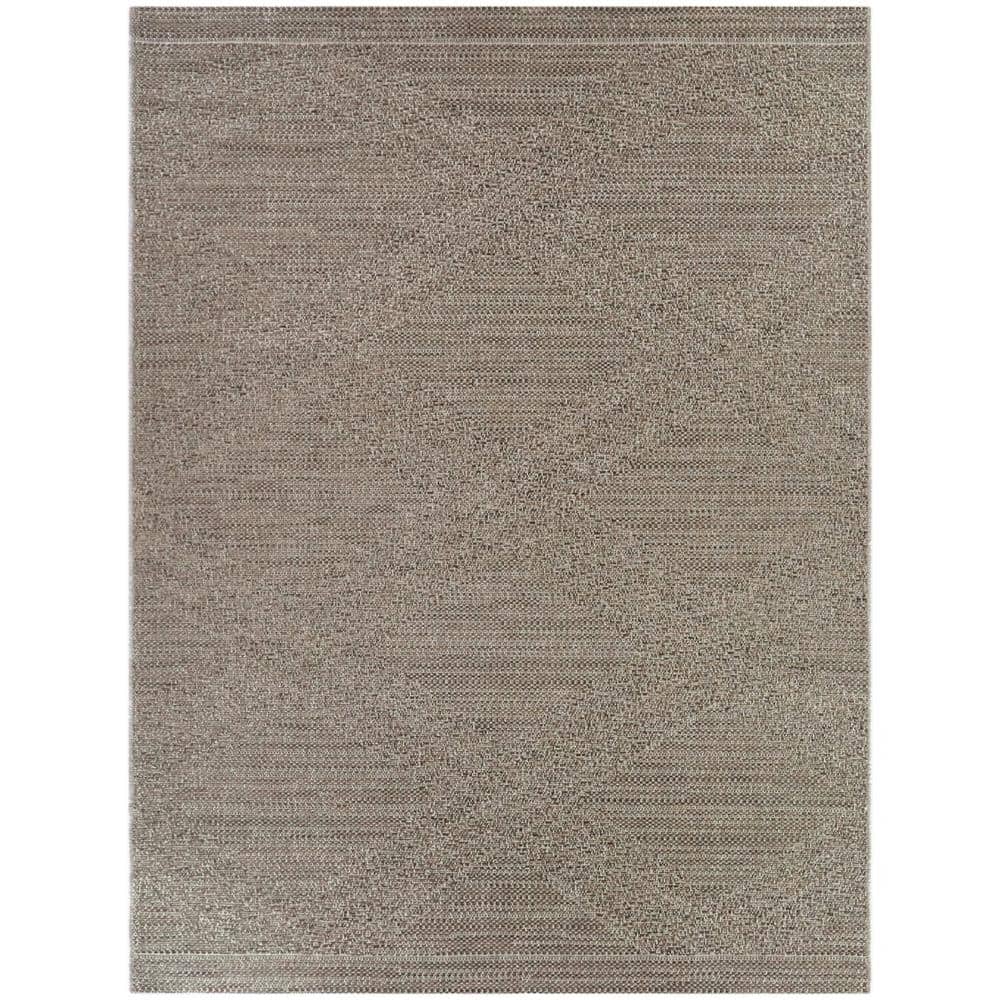 BALTA Chapin Taupe 7 ft. 10 in. x 10 ft. Textured Indoor/Outdoor Area ...