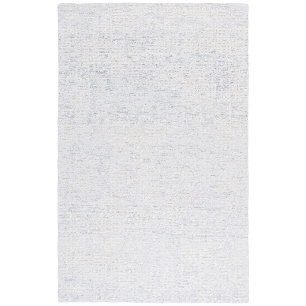 SAFAVIEH Ebony 3 ft. x 5 ft. Silver/Ivory Distressed Abstract Area Rug ...