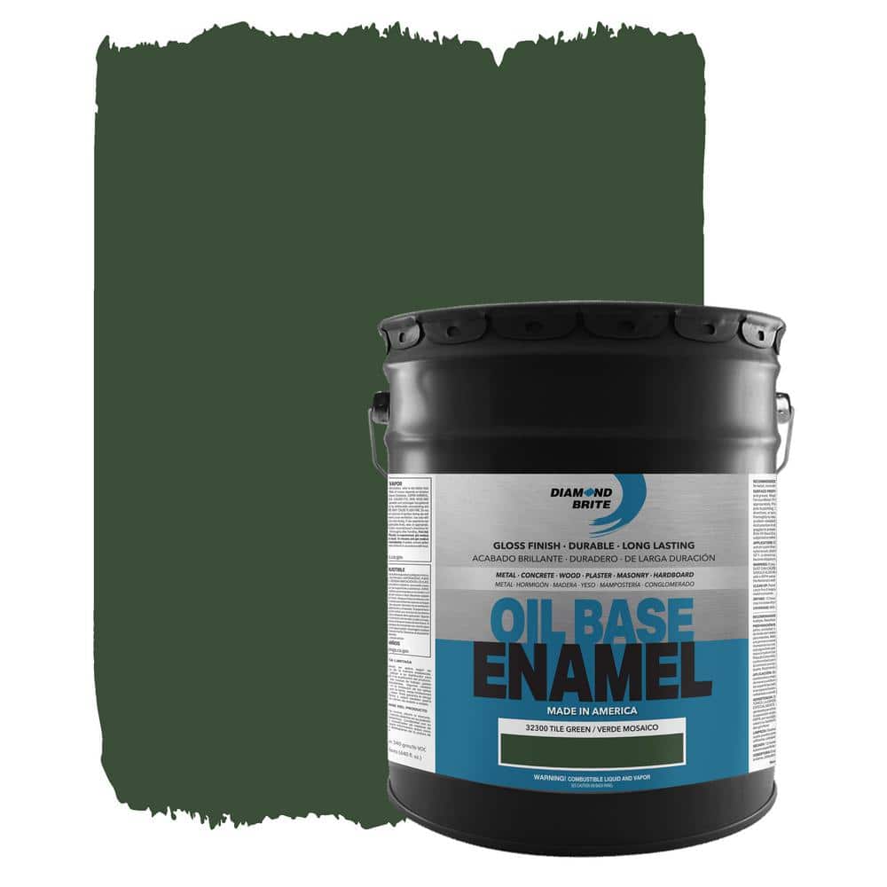 Diamond Brite Paint 3200 Series 5 Gallon 3230 Tile Green High Gloss Oil ...