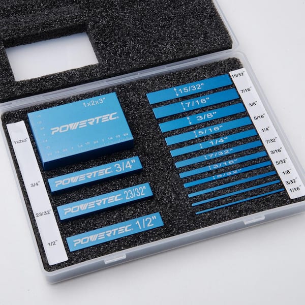 Router Tool 15-Piece Aluminum Setup Blocks Set - Precision Height ...