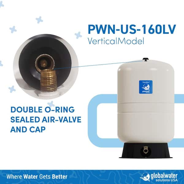 globalwater solutions PressureWave 42.3 Gal. Vertical Pressurized Well ...