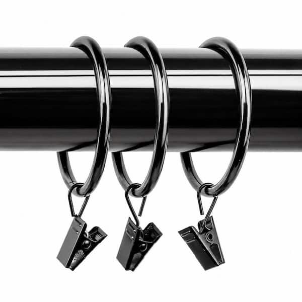 Reviews for Rod Desyne Black Nickel 2 in. Diameter Curtain Rings with ...
