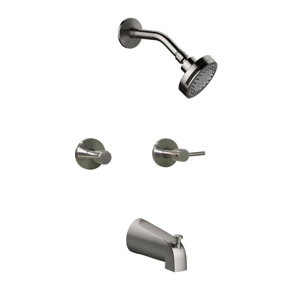 Design House Eastport II Double Handle 1-Spray Tub and Shower Faucet 1. ...