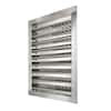 Master Flow 18 in. x 24 in. Aluminum Wall Louver Static Vent in Mill ...
