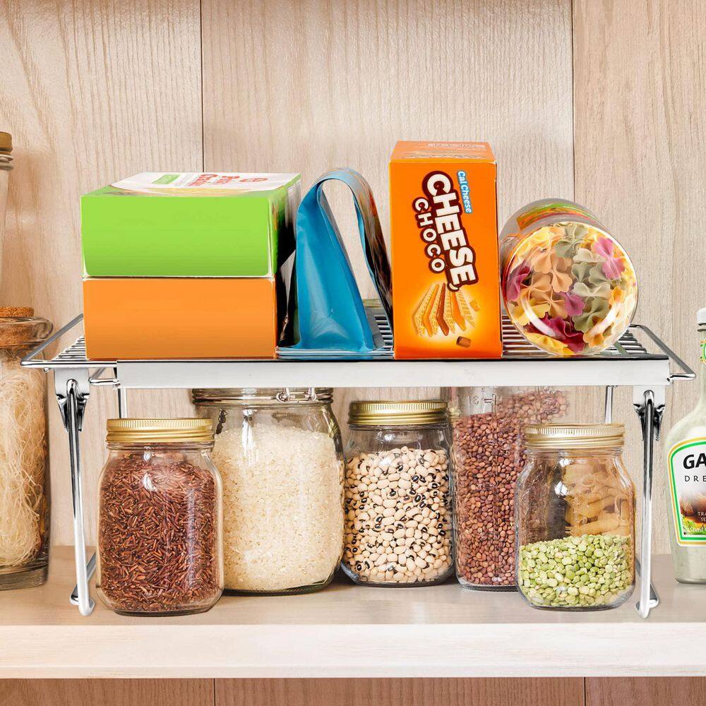Anqtovp 1-Shelf White Expandable Adjustable Heavy Duty Storage ...