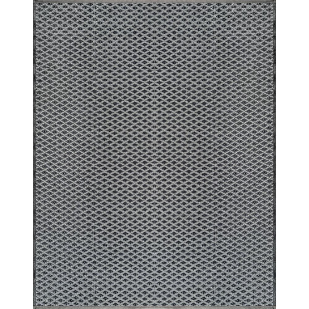 Beverly Rug Gray 10 ft. x 14 ft. Jewel Diamond Geometric Washable ...