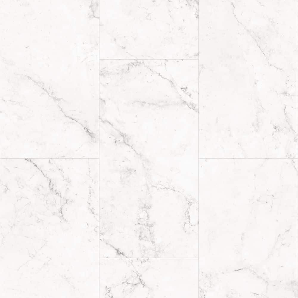 Proteco Ragosa White 12 MIL x 12 in. W x 24 in. L Waterproof Click Lock ...