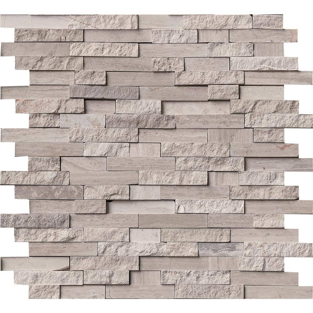 MSI White Quarry 12 in. x 12 in. Textured Marble Floor and Wall Tile ...