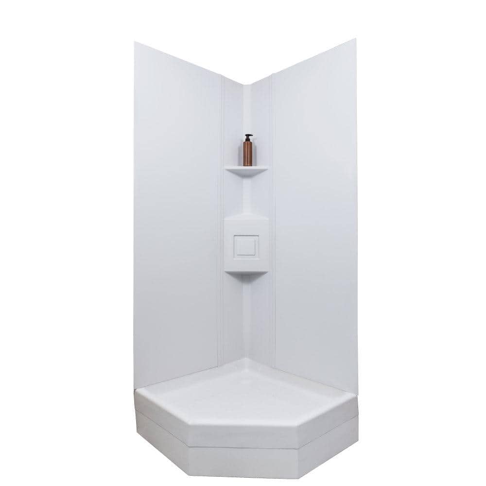 ICON Neo-Angle Shower 90° Shower Surround Kit 15246 - The Home Depot