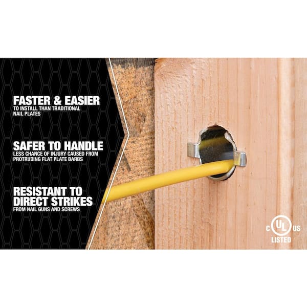 Max 82% OFF 100 Pack Southwire Smart Shield Nail Guard for Wire & Cable ...