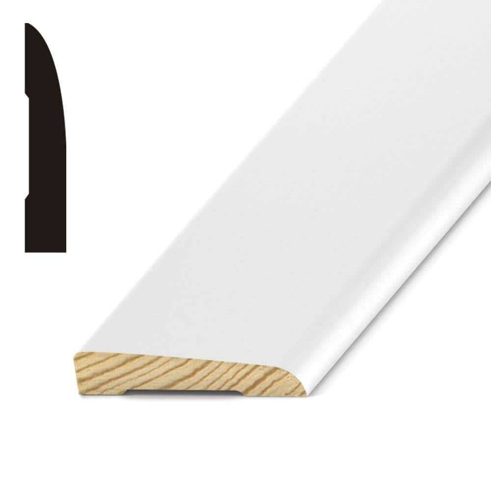 Kelleher Economy 7/16 in. x 2-1/2 in. Primed Pine Base Moulding P403PR ...