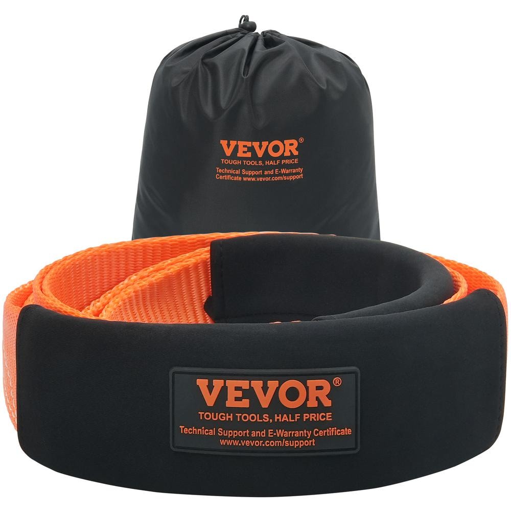 VEVOR 8 in. Recovery Tow Rope 36,000 lbs. Heavy-Duty Off Road Snatch ...
