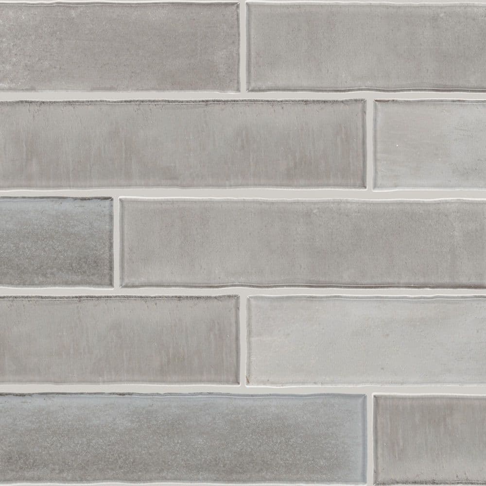 Daltile LuxeCraft Rustic Ash 3 in. x 6 in. Glossy Ceramic Subway Tile ...