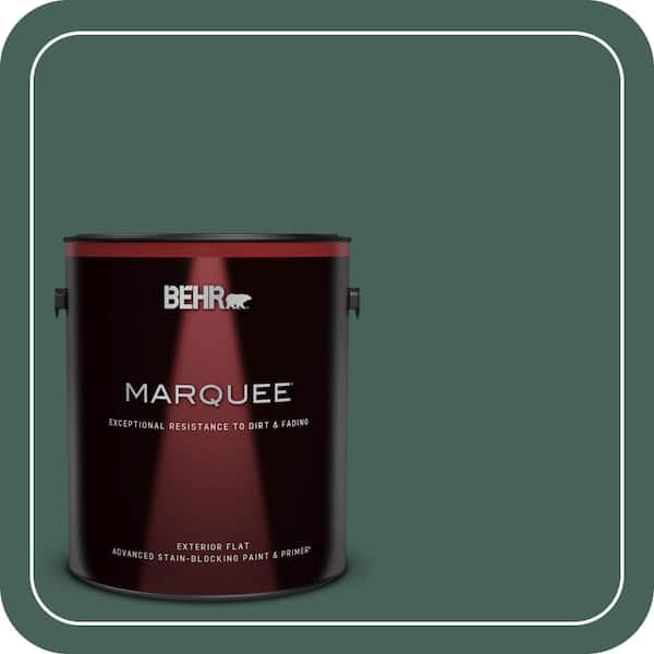 BEHR MARQUEE 1 gal. #T18-20 Equilibrium Flat Exterior Paint & Primer ...