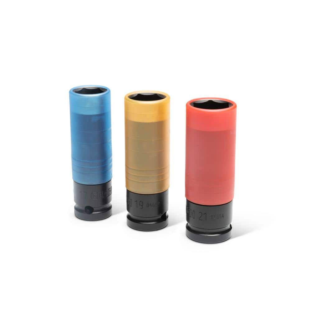 GEARWRENCH 1/2 in. Drive Metric High Strength Wheel Protector Impact ...