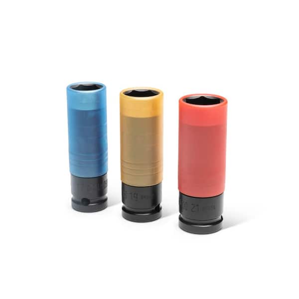 GEARWRENCH 1/2 in. Drive Metric High Strength Wheel Protector Impact ...