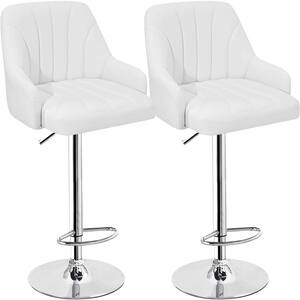 VECELO Swivel Adjustable Bar Stools with Back for Kitchen Counter ...