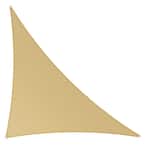 COLOURTREE 28.3 ft. x 20 ft. x 20 ft. 190 GSM Sand Beige Right Triangle ...