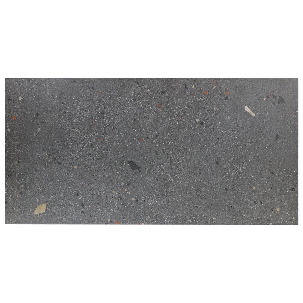 Ivy Hill Tile Bryant Charcoal Gray 8 in. x 0.39 in. Matte Porcelain ...