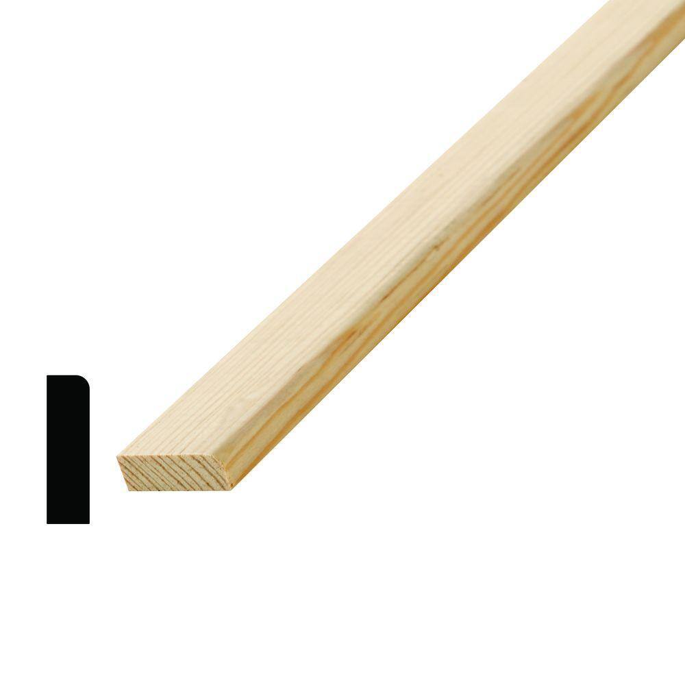 Alexandria Moulding WM 877 7/16 in. x 1-1/4 in. Pine Stop Molding 0W877 ...
