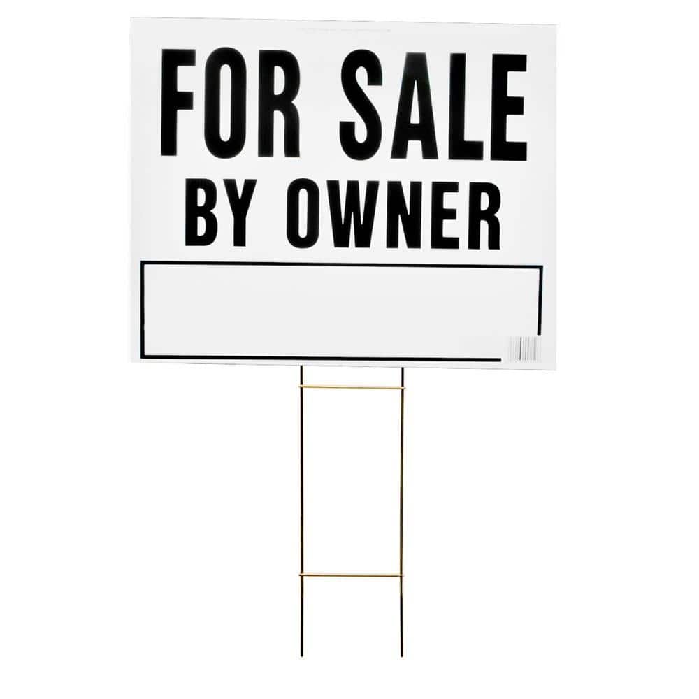 HY-KO 20 in. x 24 in. Plastic For Sale By Owner Sign LFS-1 - The Home Depot