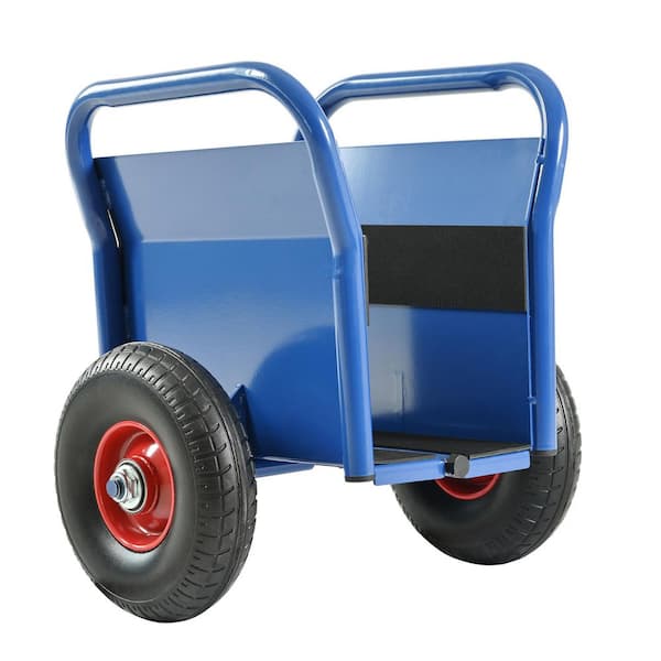 Tunearary Blue Steel Heavy Duty Panel Slab Dolly with 2 Handles, Rubber ...