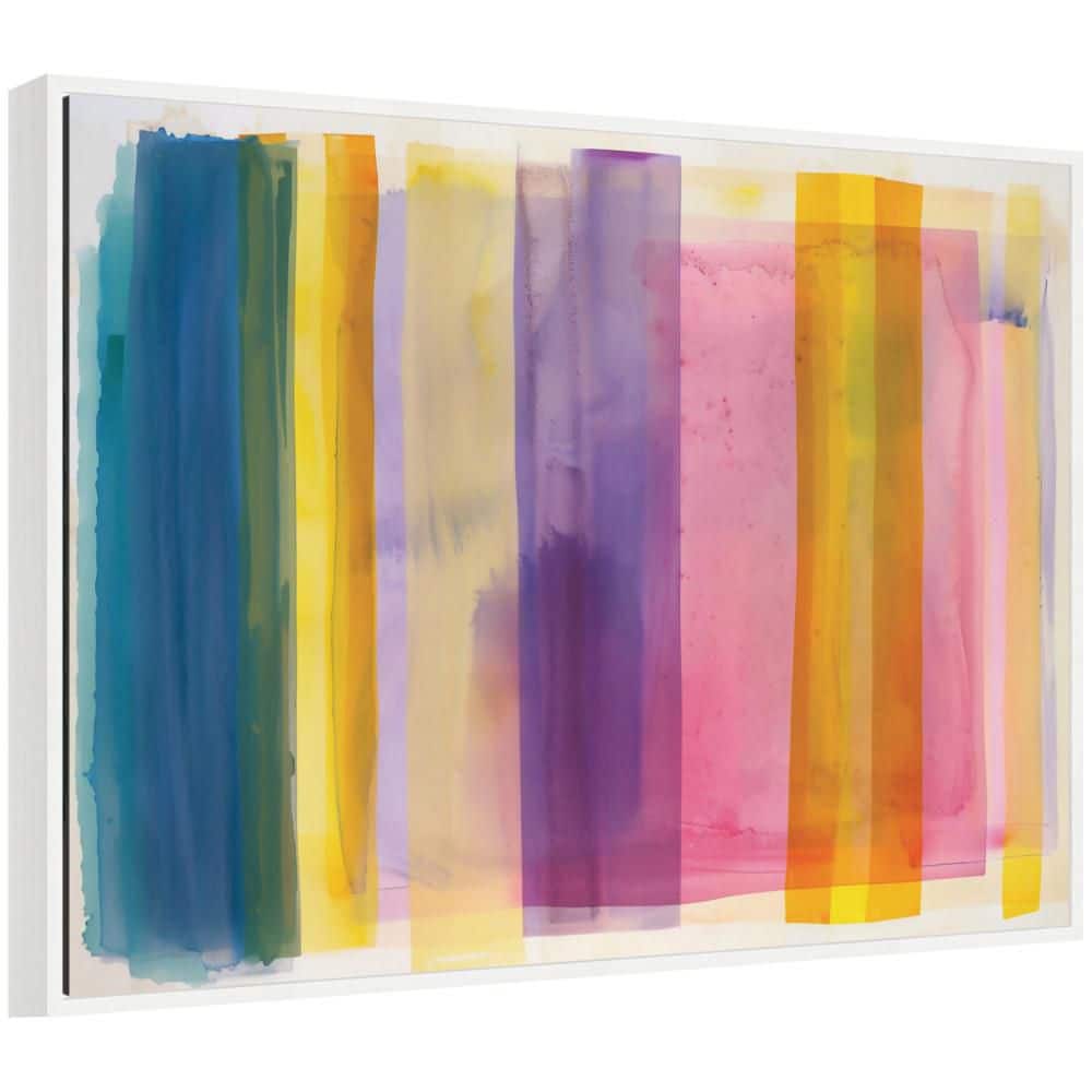 Kate and Laurel Sylvie "Vibrant Lines II" by Amy Lighthall Framed Art ...
