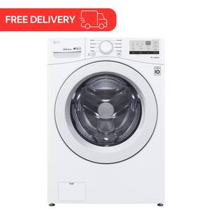 GE 4.6 cu. ft. Smart Front Load Washer in White with UltraFresh Vent ...