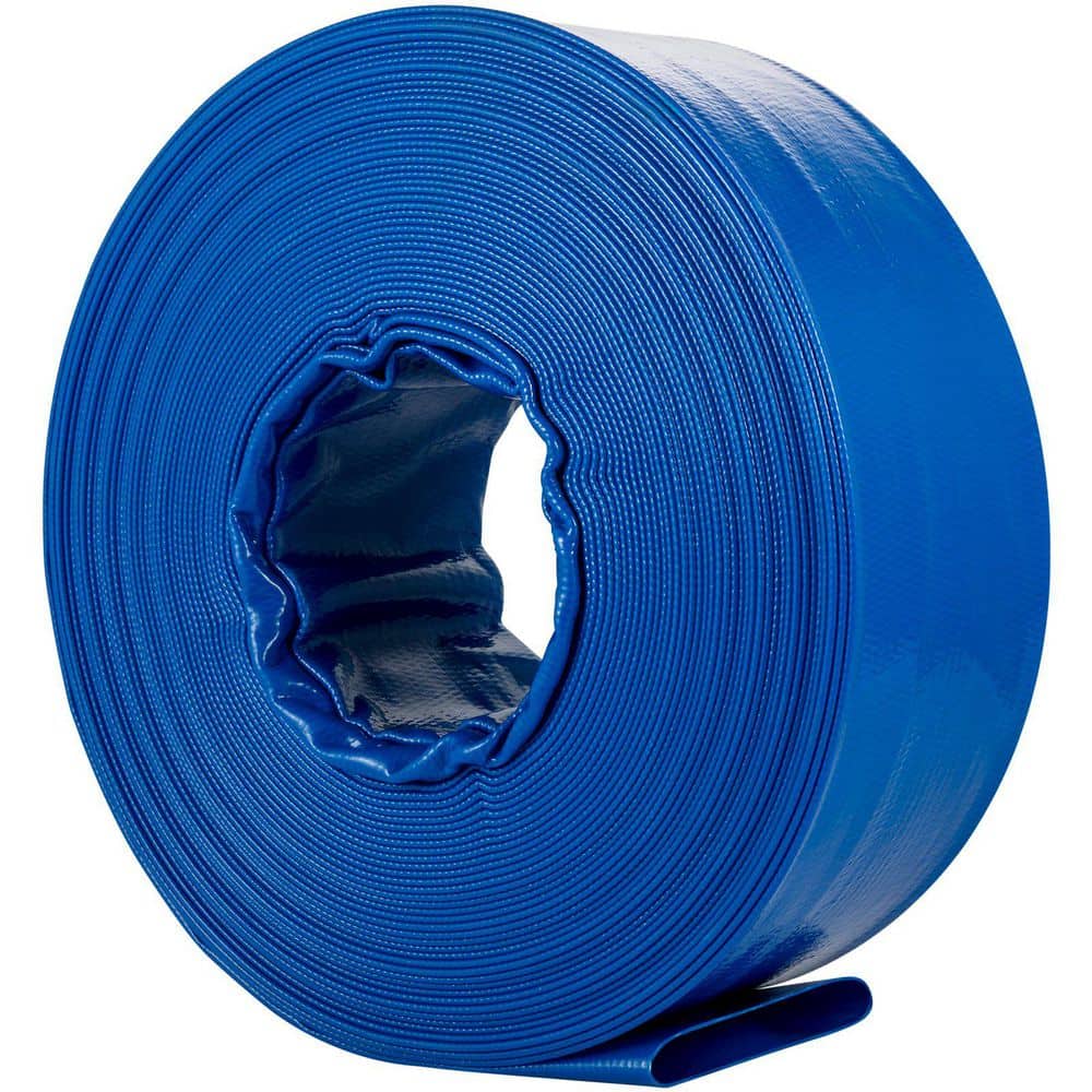 OGETFUUR 2 in. x 105 ft. Heavy Duty Discharge Hose, PVC Fabric Lay Flat ...