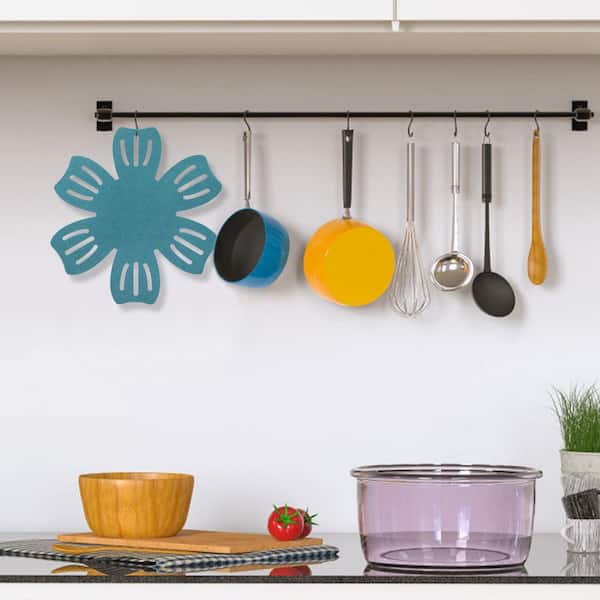 Wudkey 24-Pack Teal 4 Different Size Pot and Pan Protectors, Anti-Slip ...