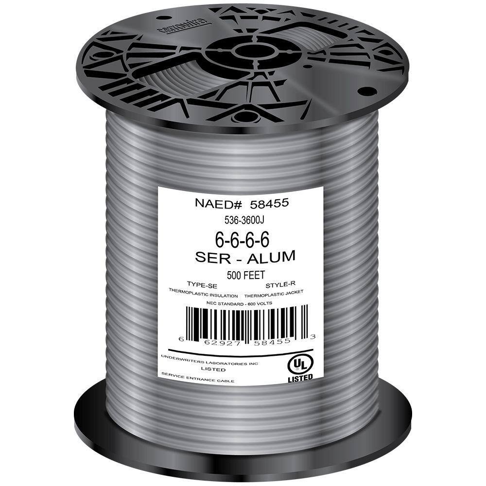 Cerrowire 500 ft. 6/3 Grey SER Wire 536-3600J - The Home Depot