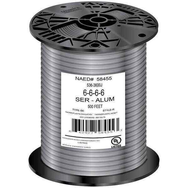 Cerrowire 500 ft. 6/3 Grey SER Wire 536-3600J - The Home Depot