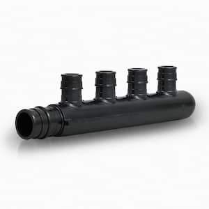 PLUMBFLEX 4 port open PEX Manifold, 4 Outlet PEX A Multiport Tee, 1/2 ...