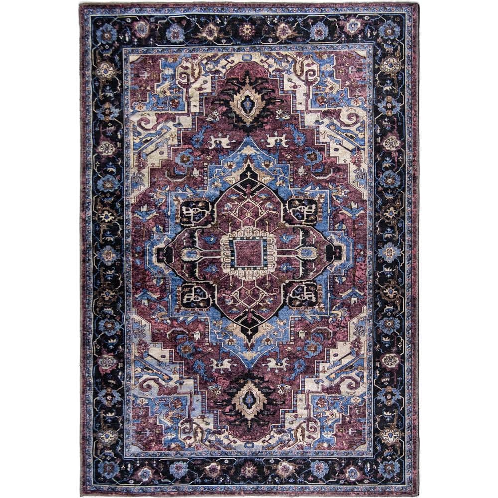 L'Baiet Tess Multicolor Traditional Washable 2 ft. x 3 ft. Scatter Rug ...