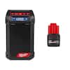 Milwaukee M12 12V Lithium-Ion Cordless Bluetooth/AM/FM Jobsite Radio ...