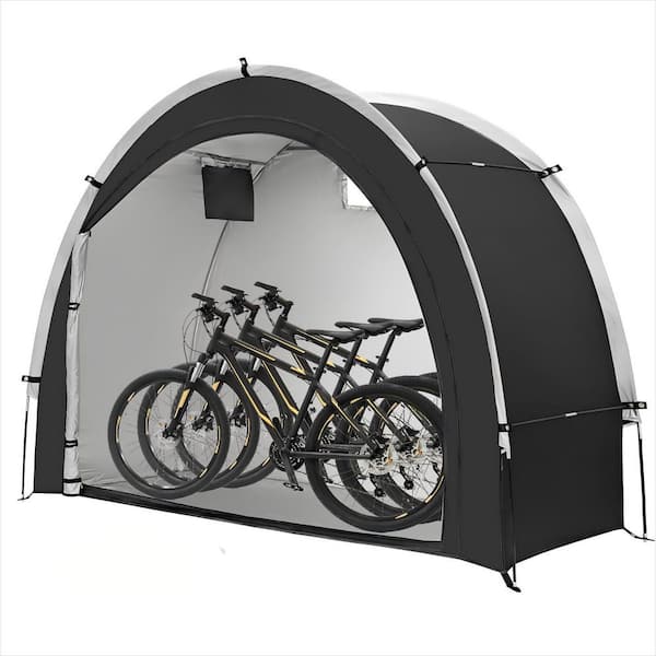 OGETFUUR 2.7 ft. x 7 ft. x 5.6 ft. Travel Bike Storage Tent Shed with ...