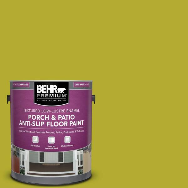 BEHR PREMIUM 1 gal. #P340-6 Green Neon Textured Low-Lustre Enamel ...