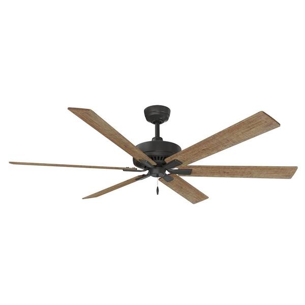 Hampton Bay Dalton 60 in. Indoor/Covered Outdoor DC Motor Flat Bronze ...