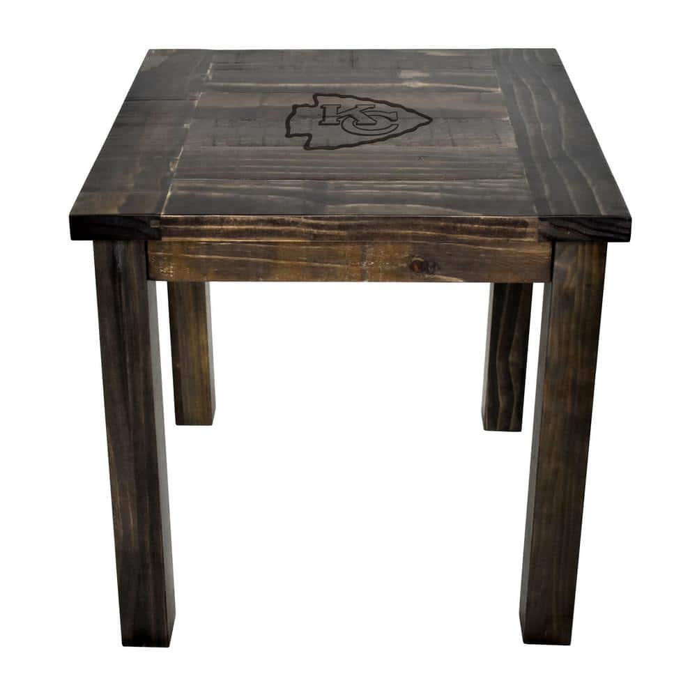 IMPERIAL Kansas City Chiefs Reclaimed Side Table IMP 587-5006 - The ...