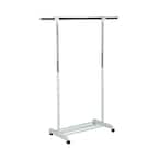 Whitmor Chrome Metal Clothes Rack 47.625 in. W x 64.5 in. H 6021-10150