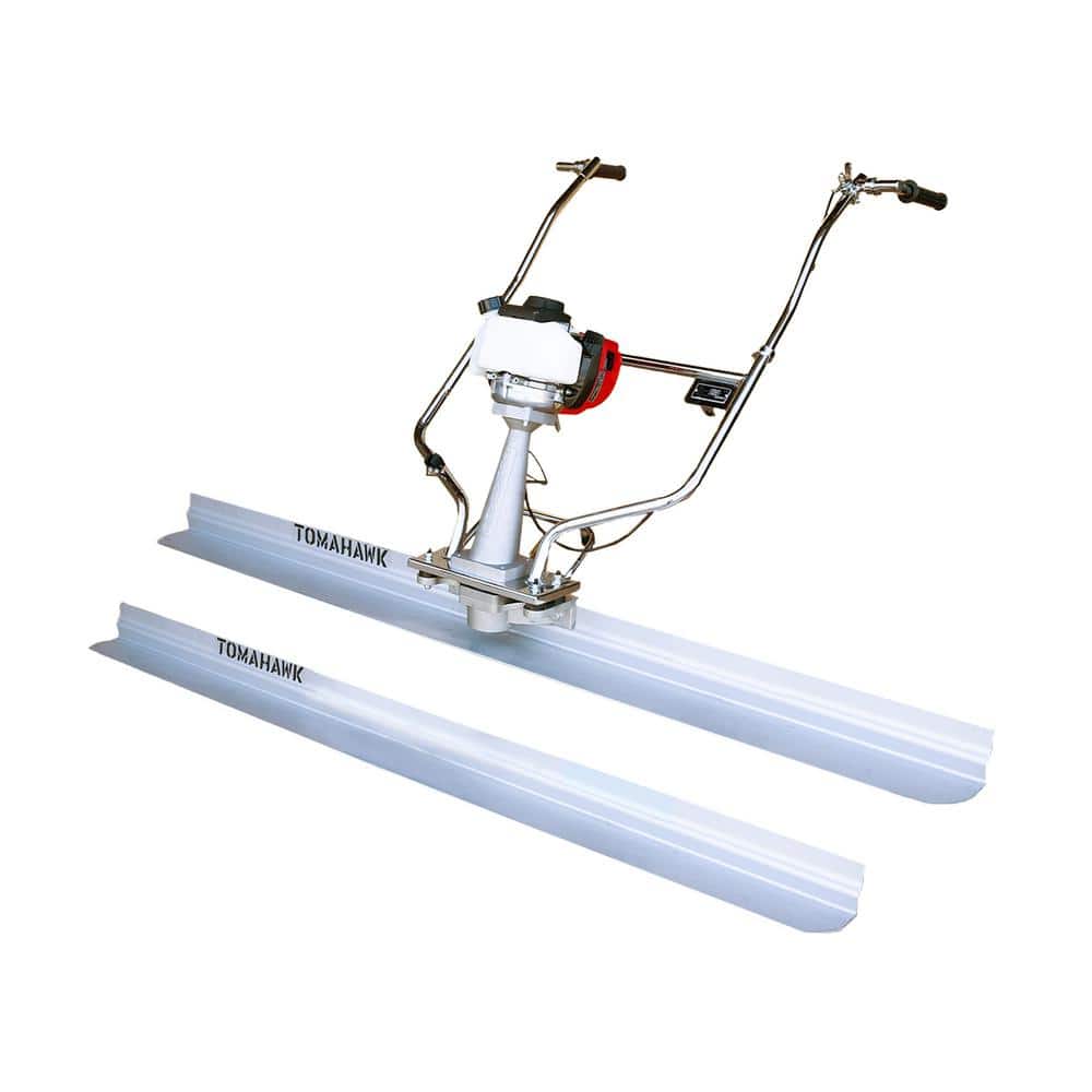 Tomahawk Power Vibrating Concrete Power Screed with 12 ft. and 8 ft ...