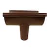 Amerimax Home Products 5 in. Royal Brown Aluminum Half-Round End Piece ...