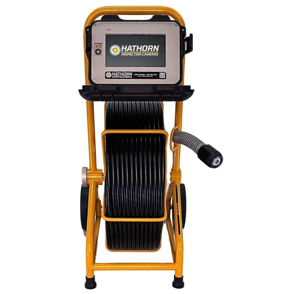 HATHORN H2 Sewer Pipe Inspection Camera, 7 in. Screen, 200 ft. on ...