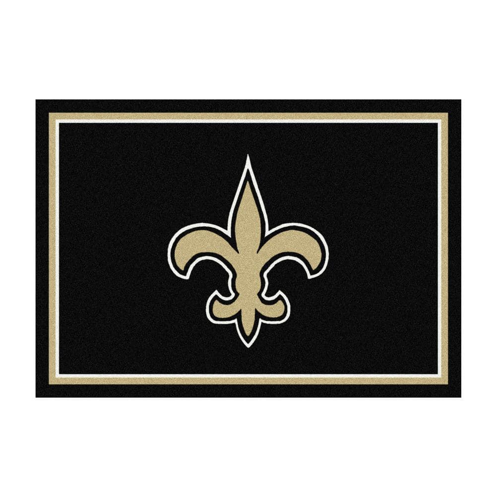 IMPERIAL NFL 4 ft. x 6 ft. New Orleans Saints spirit rug IMP 521-5031 ...