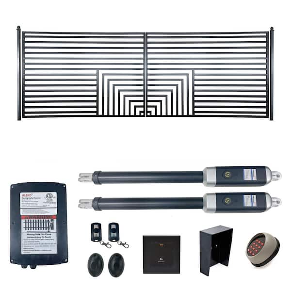 12 ft - Driveway Gate Kit - Metal Fence Gates - The Home Depot