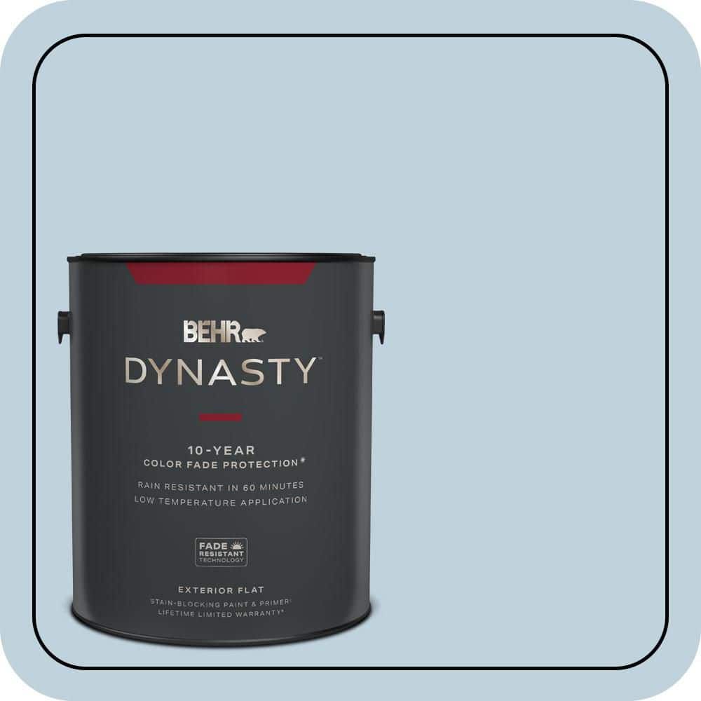BEHR DYNASTY 1 gal. #550E-2 Eminence Flat Exterior Stain-Blocking Paint ...