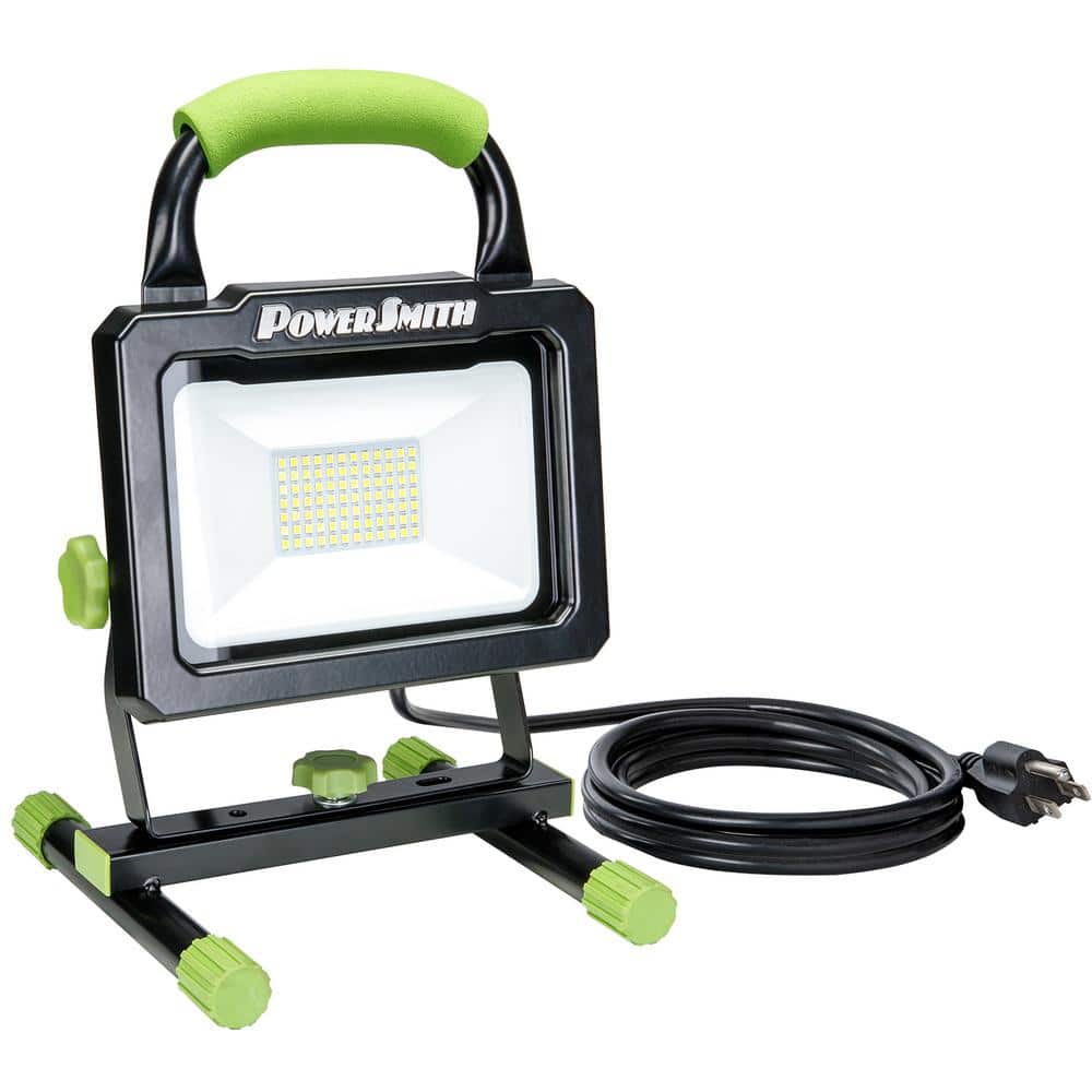 PowerSmith 7,000 Lumens LED Portable Work Light with 5 ft. Power Cord ...